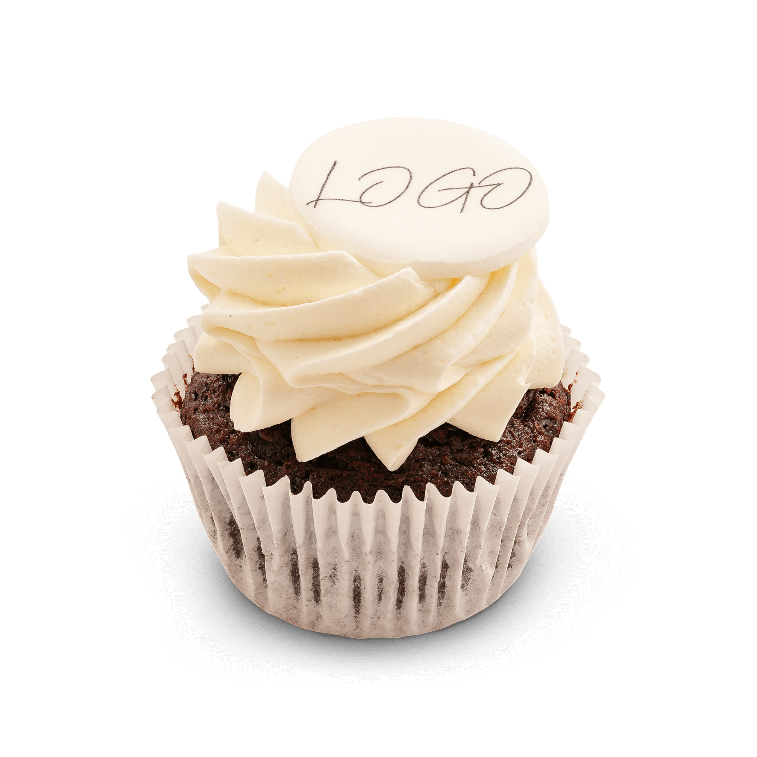 Bestill glutenfri cupcakes med logo - Cakes by Hancock