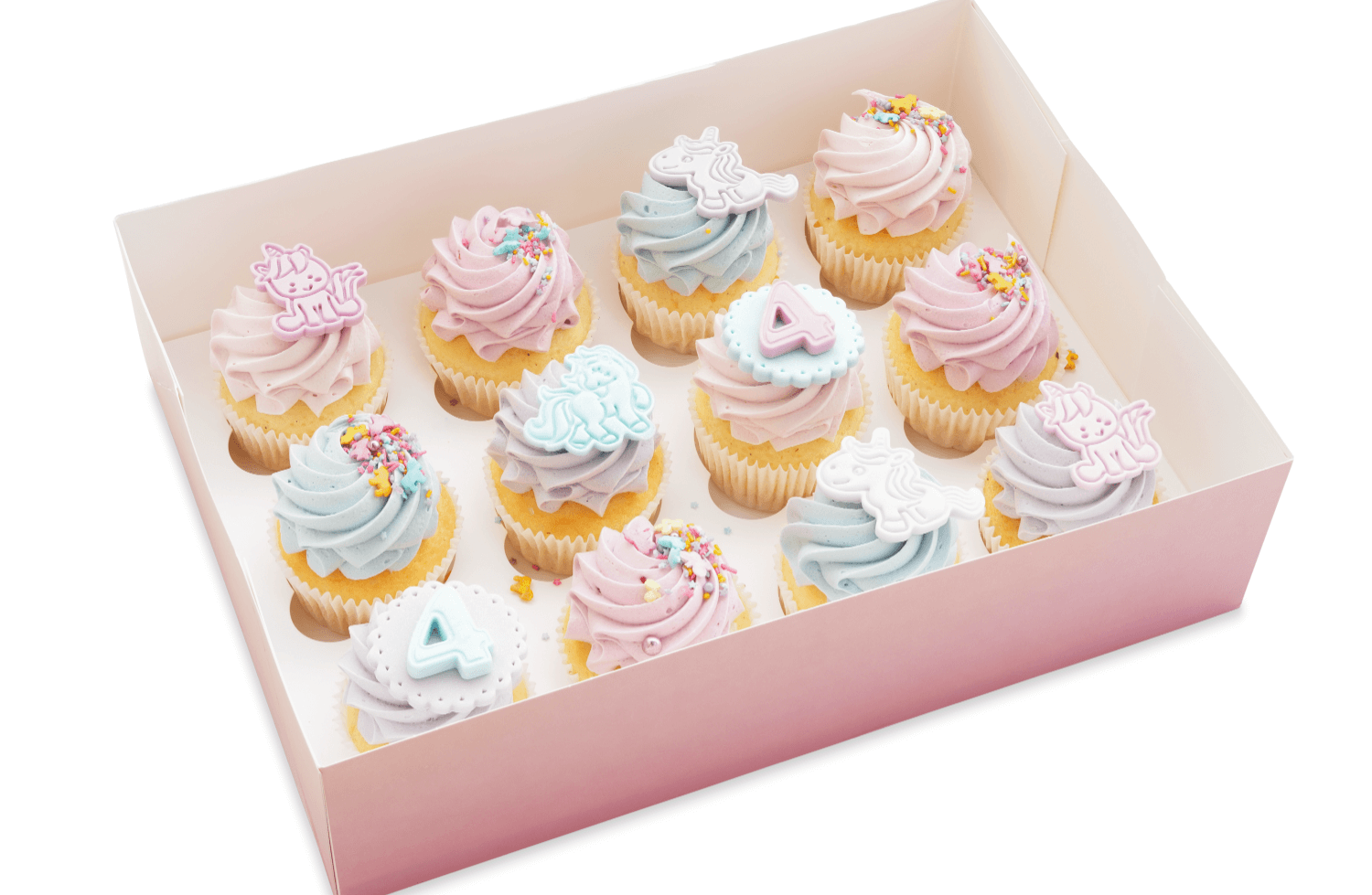 Bestill baby unicorn cupcakes 12 pk - Cakes by Hancock