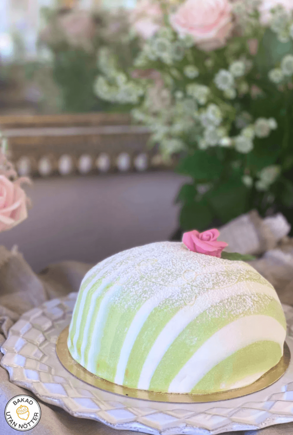 Beställ randig prinsesstårta | Brogyllen | cakeiteasy.se